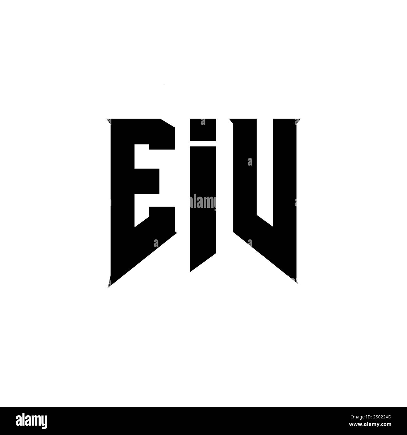 EIV letter logo design for technology company. EIV logo design black ...