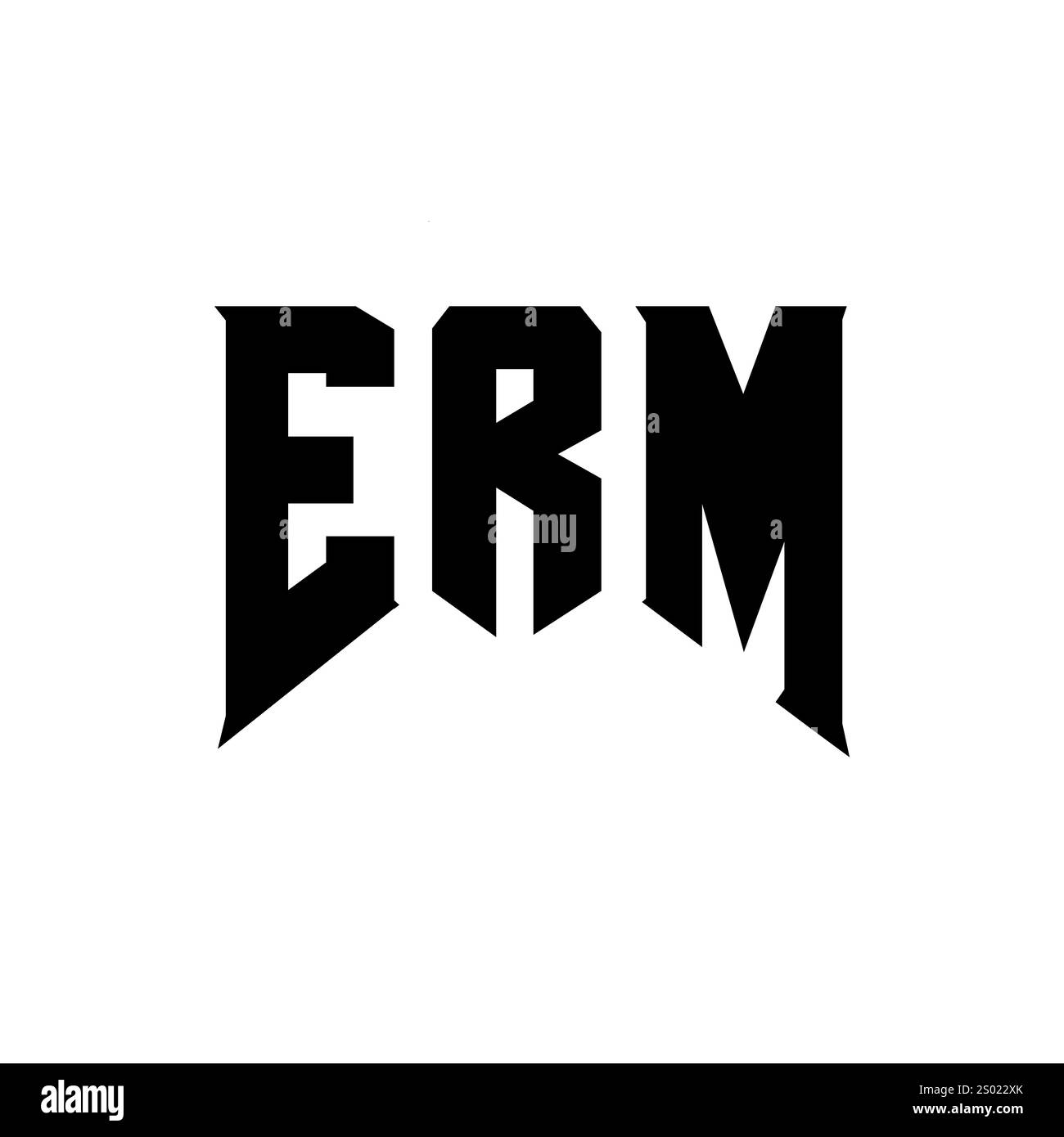 ERM letter logo design for technology company. ERM logo design black ...