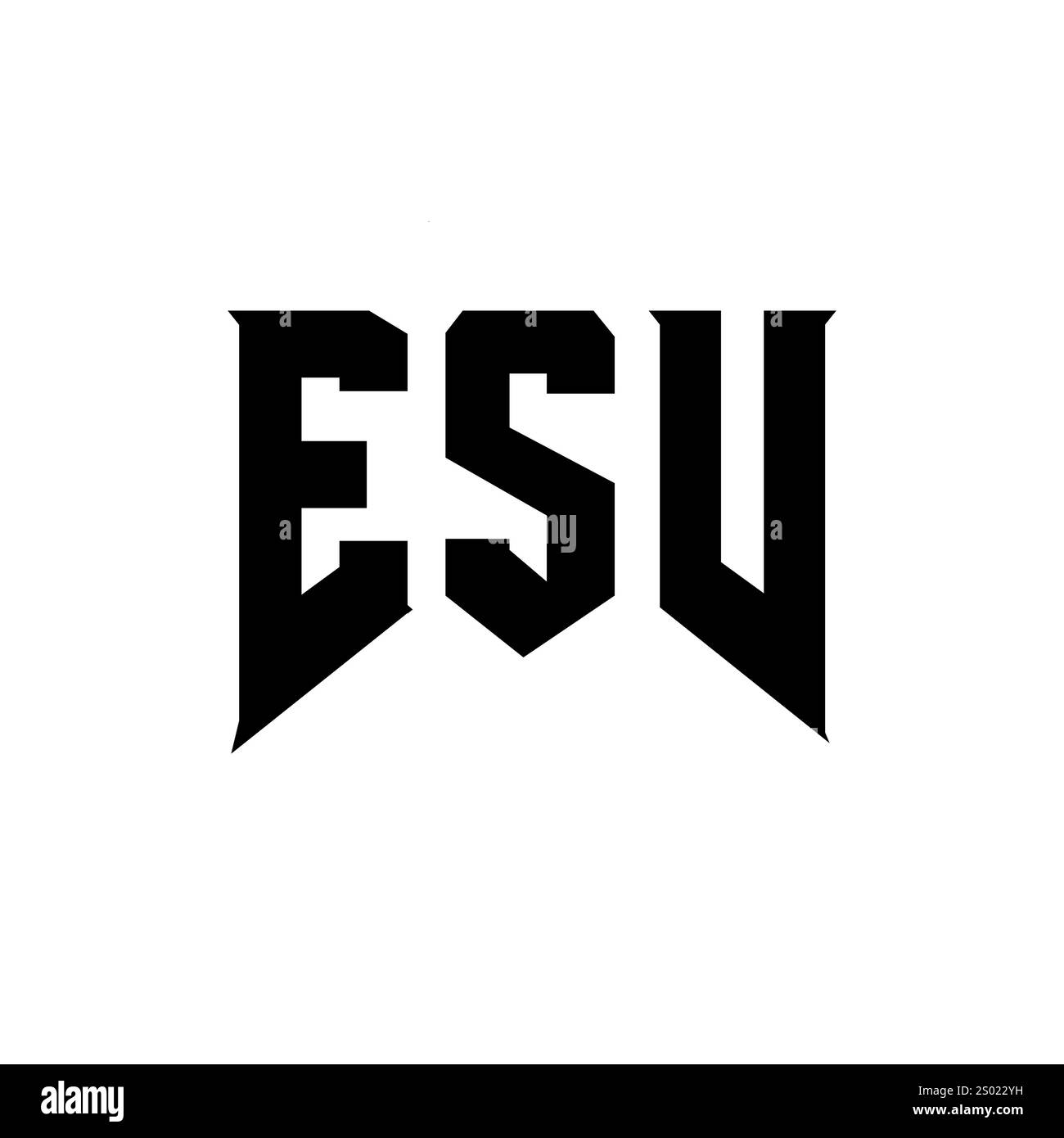 ESV letter logo design for technology company. ESV logo design black ...