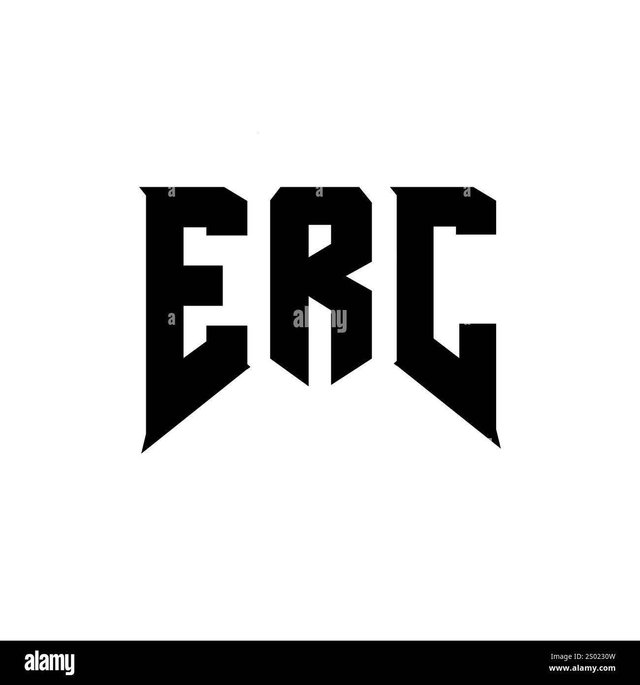 ERC letter logo design for technology company. ERC logo design black ...