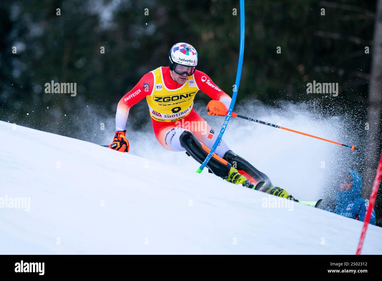 Alta Badia, Italy 23 December 2024. YULE Daniel (SUI) competing in the Audi Fis Alpine Skiing ...