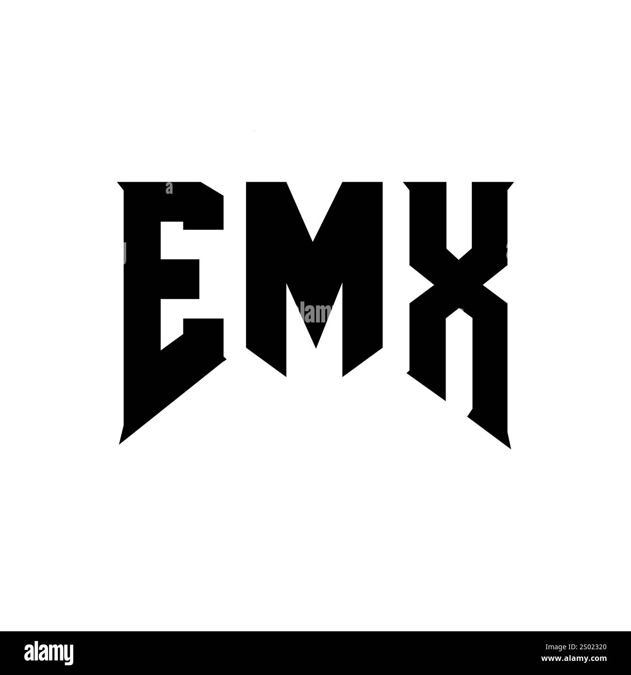 EMX letter logo design for technology company. EMX logo design black ...