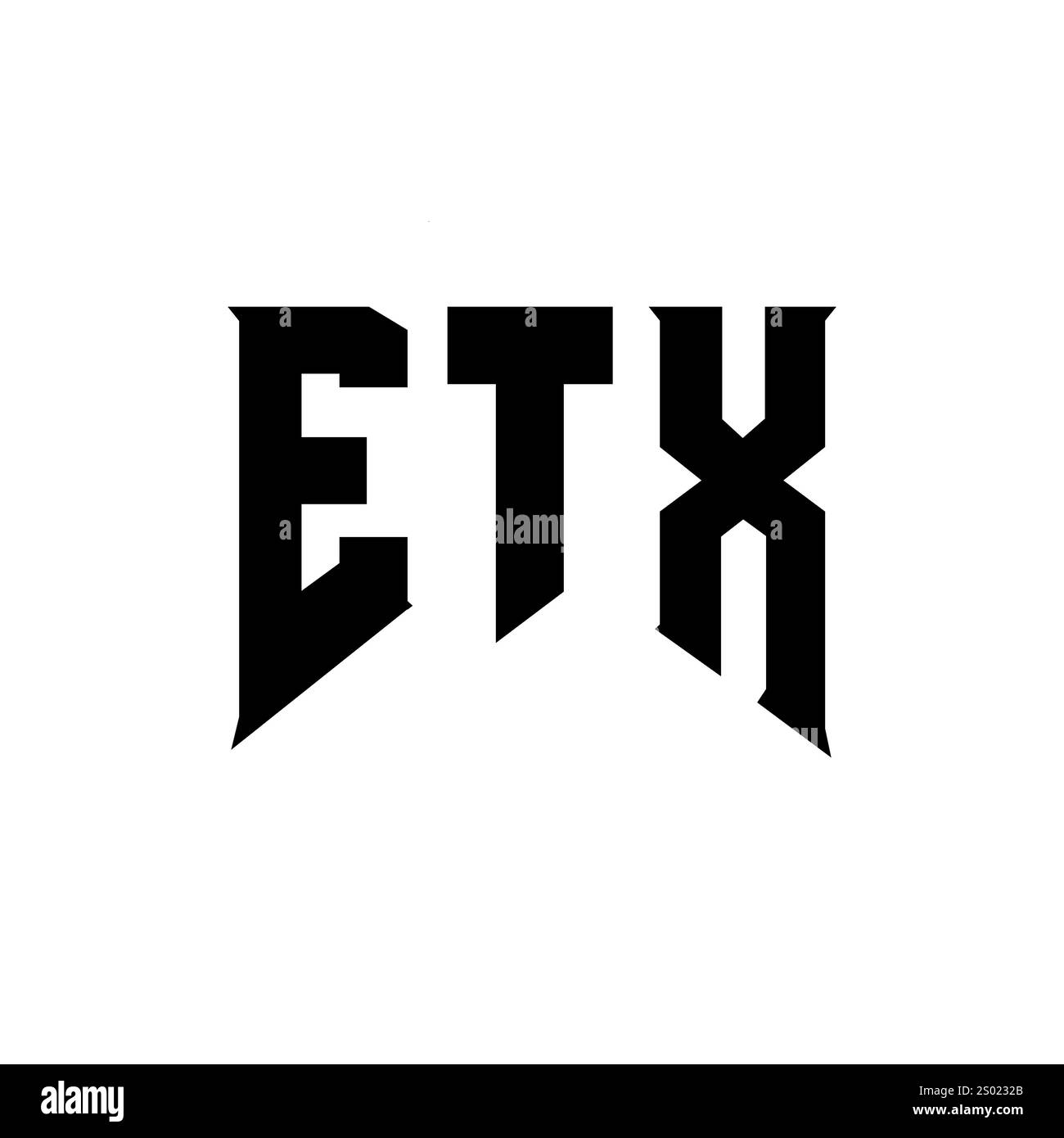 ETX letter logo design for technology company. ETX logo design black ...