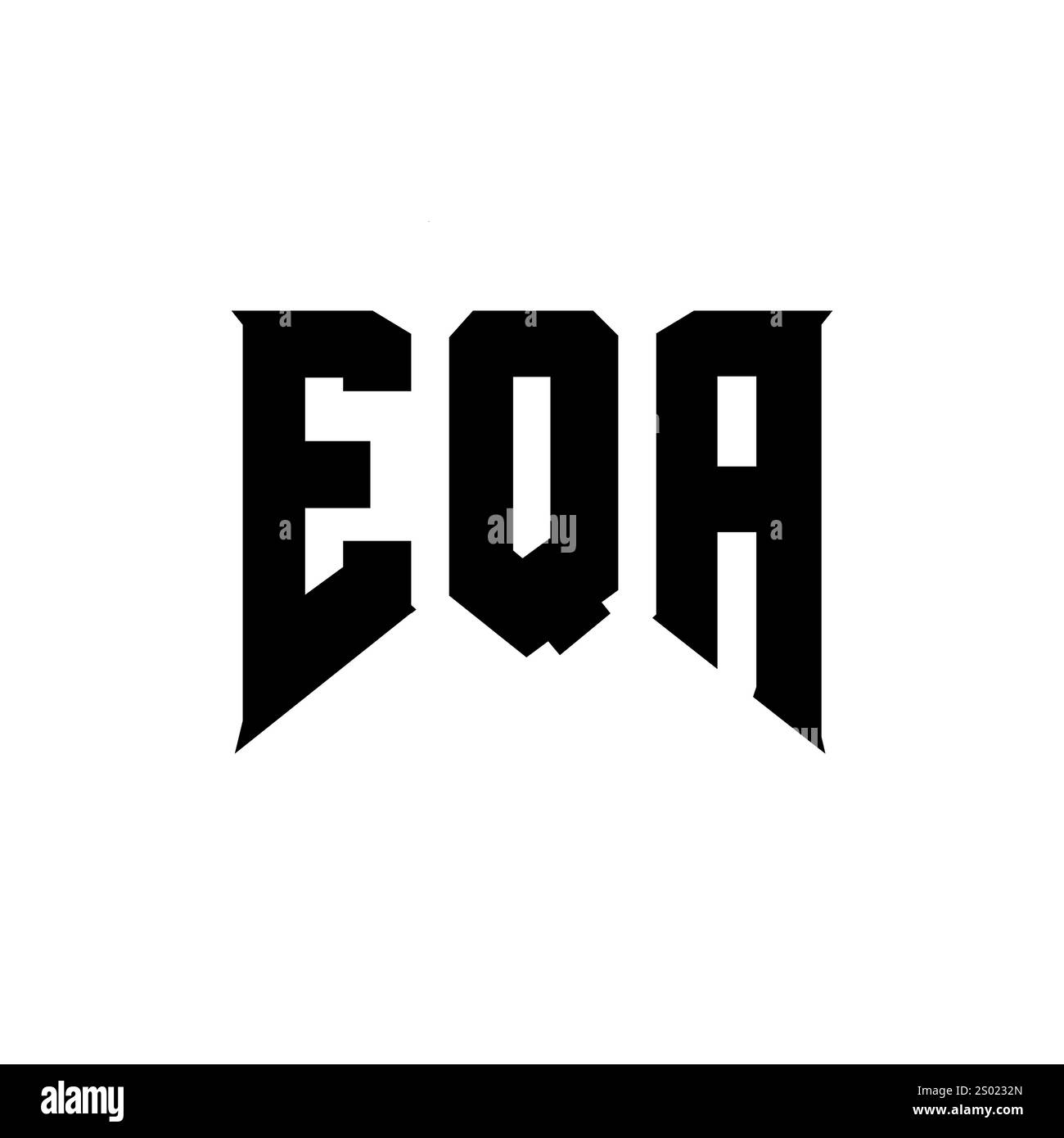 EQA letter logo design for technology company. EQA logo design black ...
