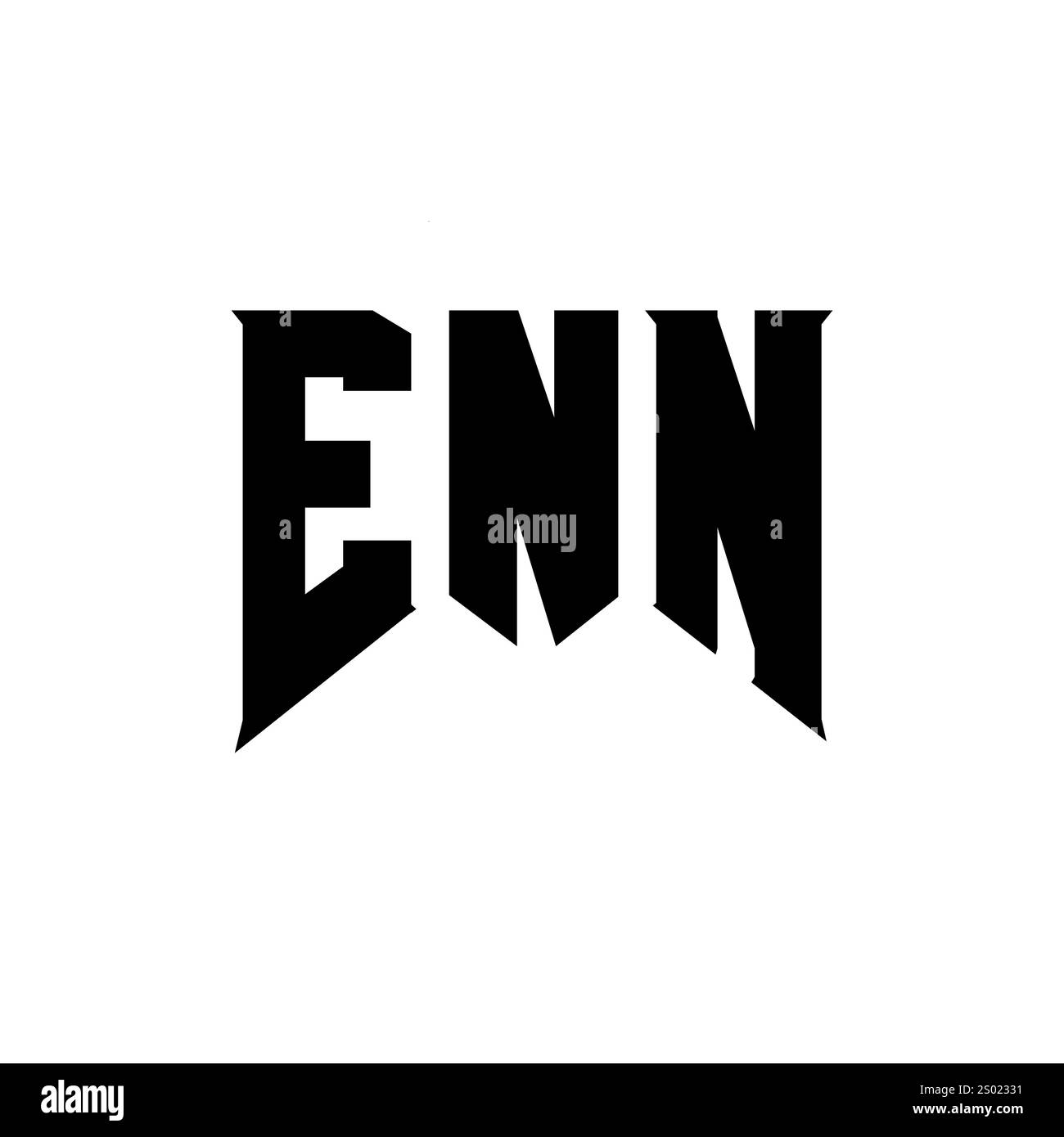 ENN letter logo design for technology company. ENN logo design black ...