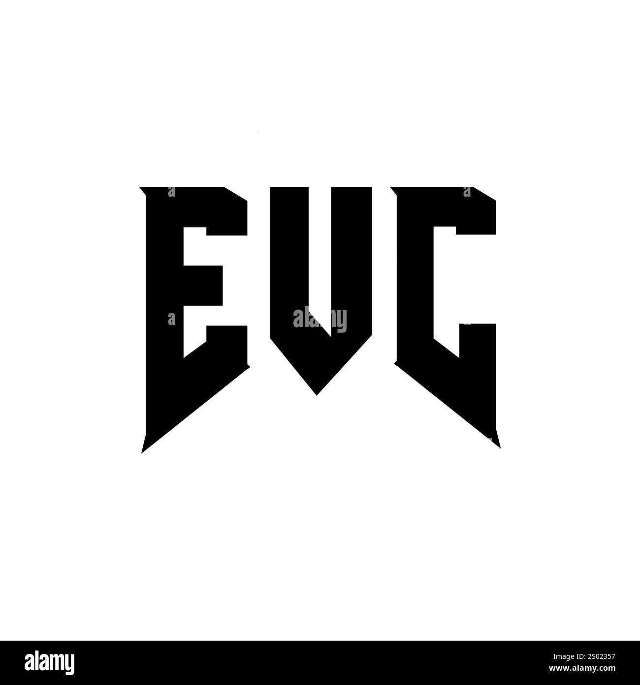 EVC letter logo design for technology company. EVC logo design black ...