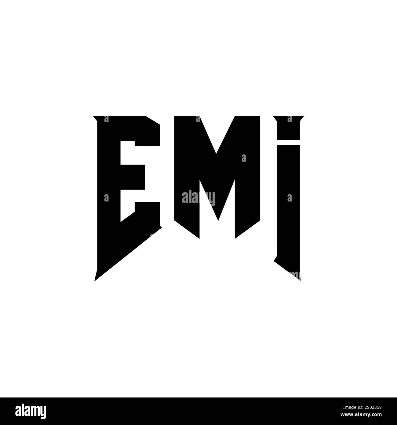 EMI letter logo design for technology company. EMI logo design black ...