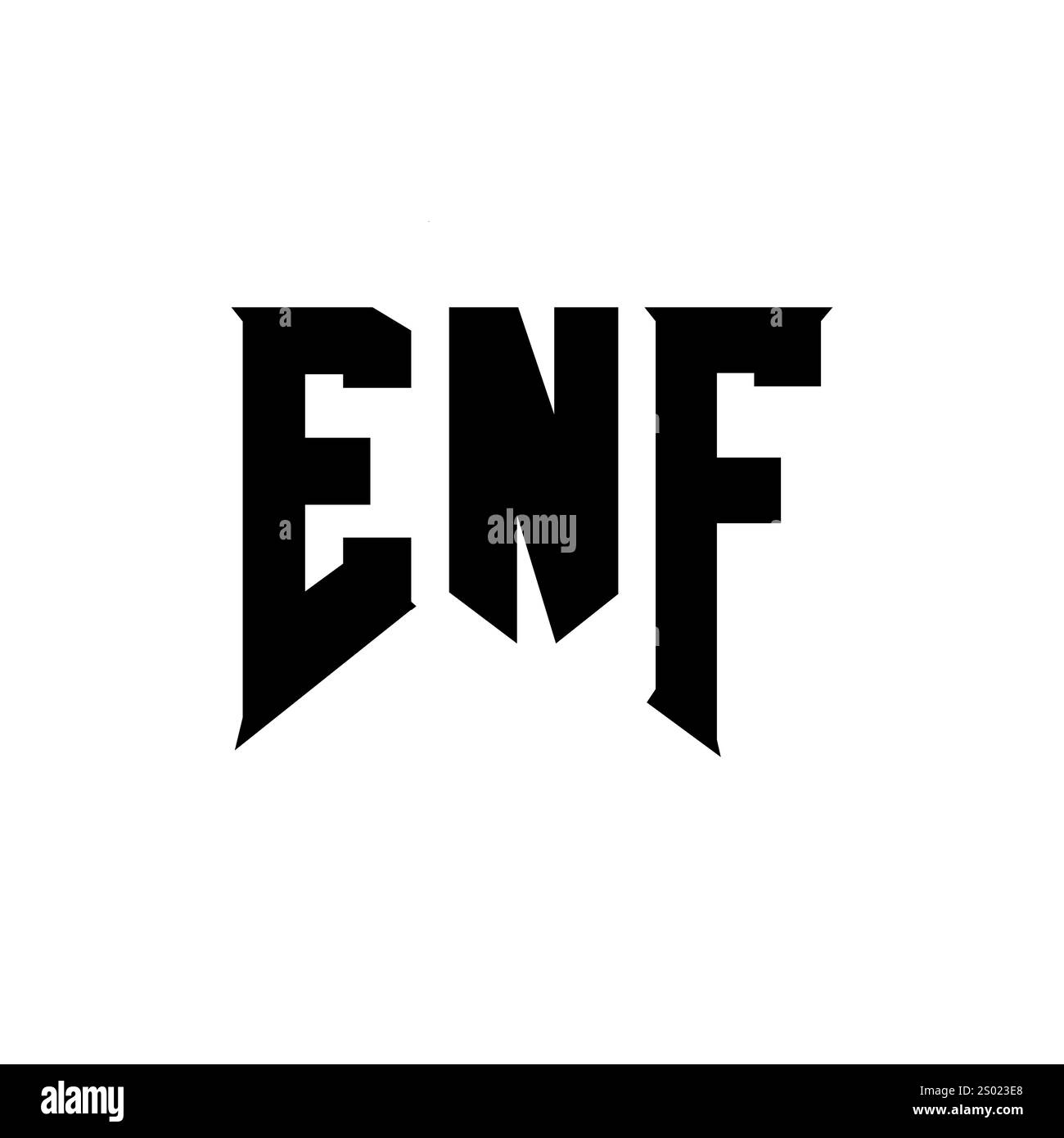 ENF letter logo design for technology company. ENF logo design black ...