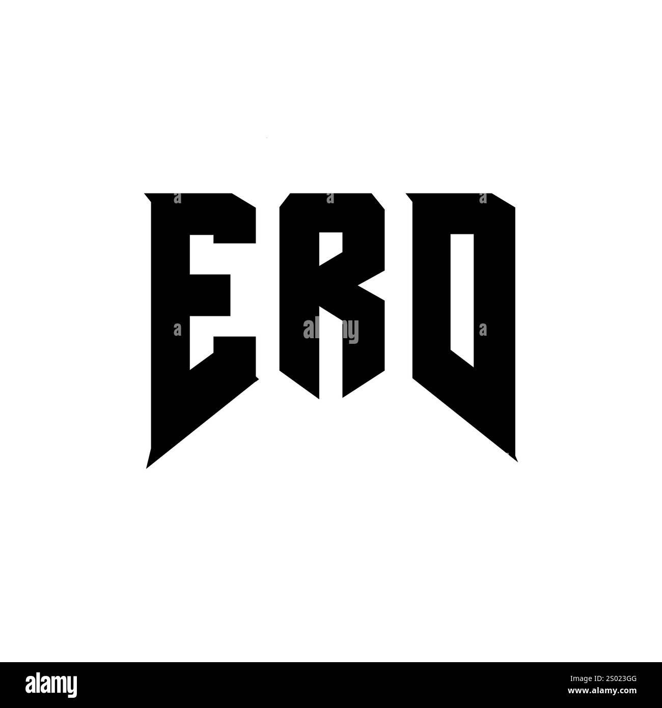 ERD letter logo design for technology company. ERD logo design black ...