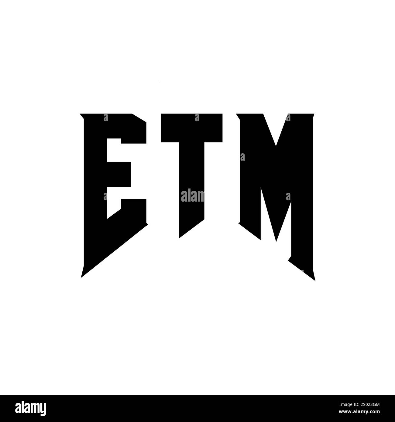 ETM letter logo design for technology company. ETM logo design black ...