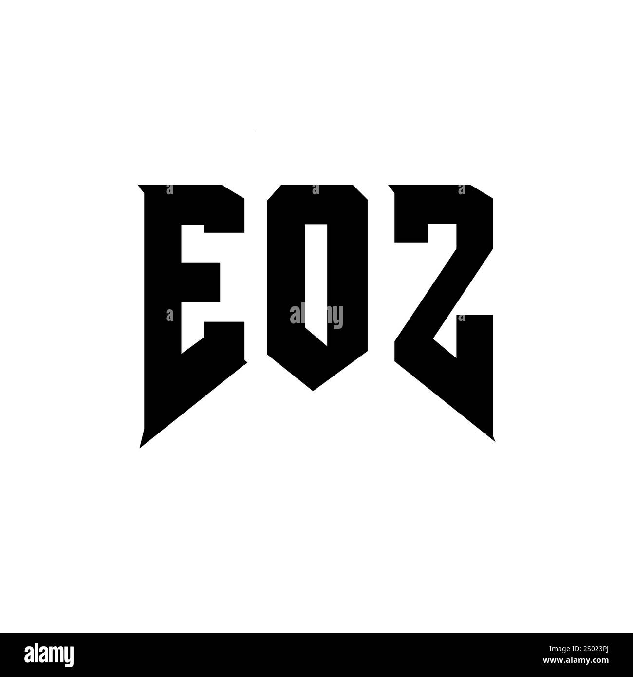 EOZ letter logo design for technology company. EOZ logo design black ...