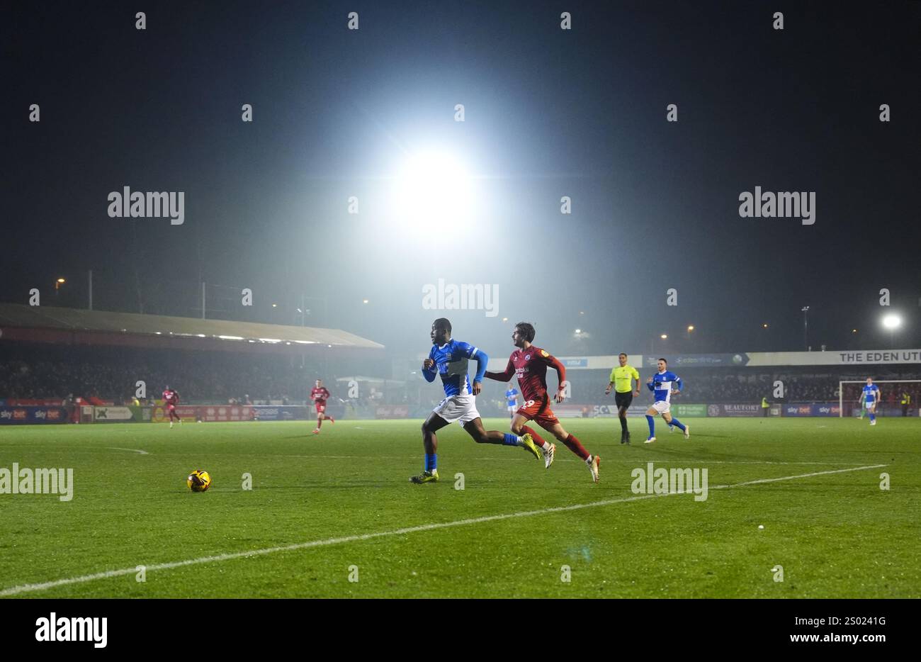 Birmingham City's Ethan Laird and Crawley Town's Jeremy Kelly during ...