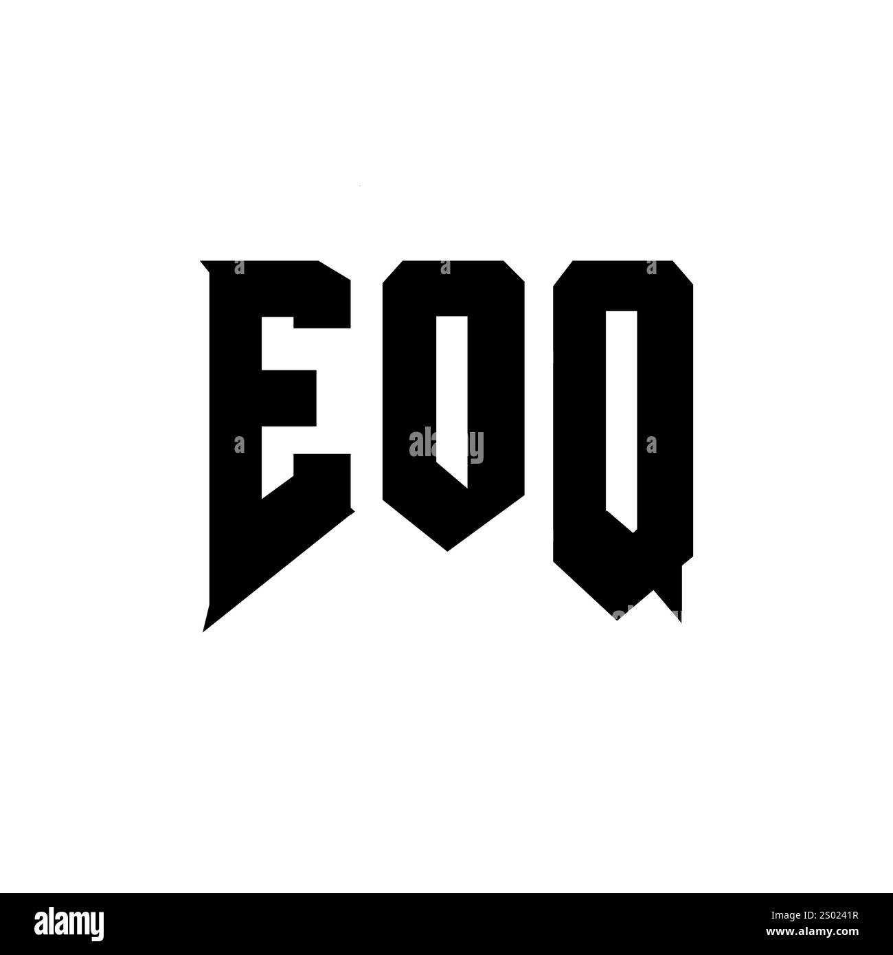 EOQ letter logo design for technology company. EOQ logo design black ...