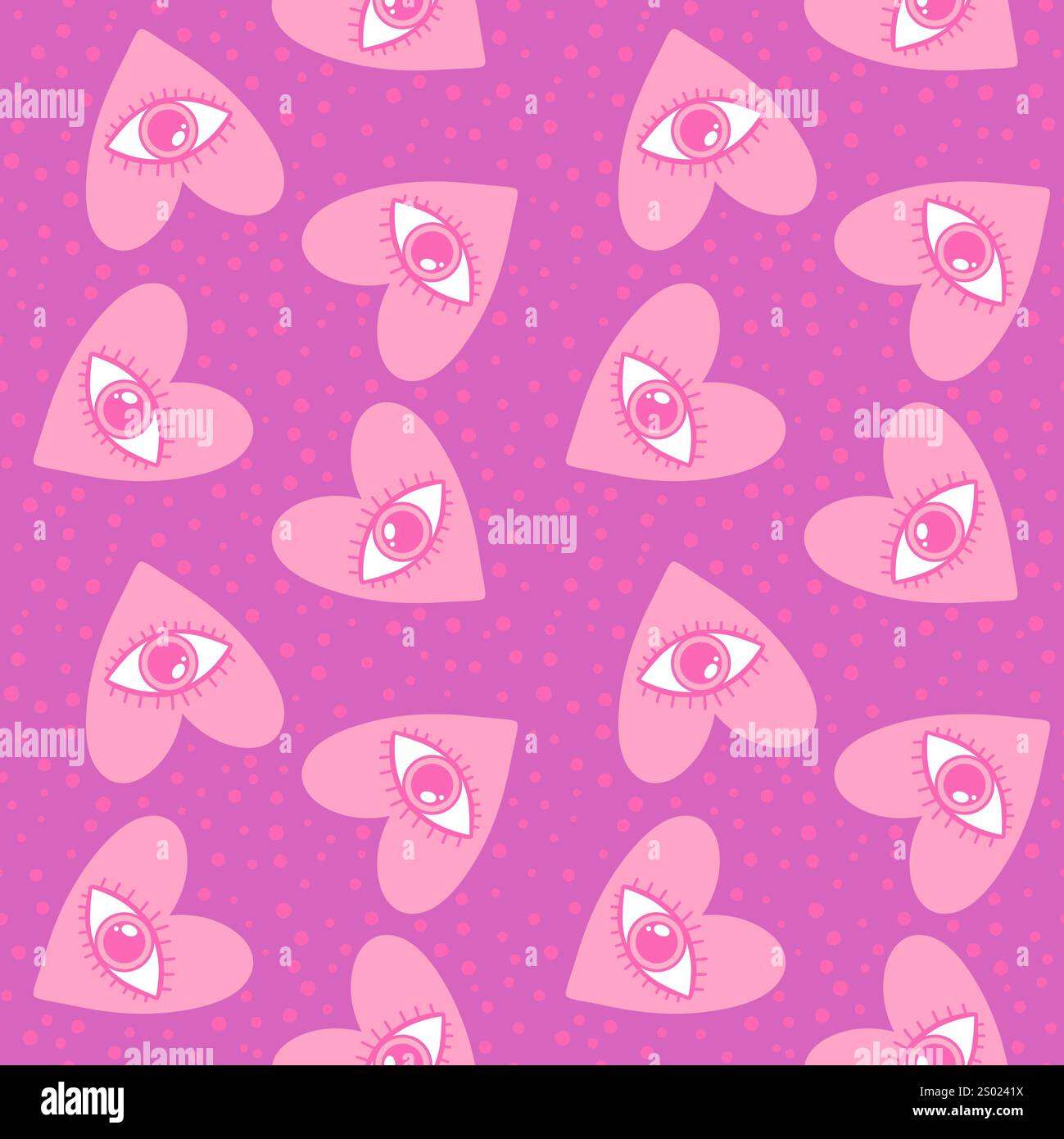 Valentine love hearts seamless 14 February pattern for wrapping paper ...
