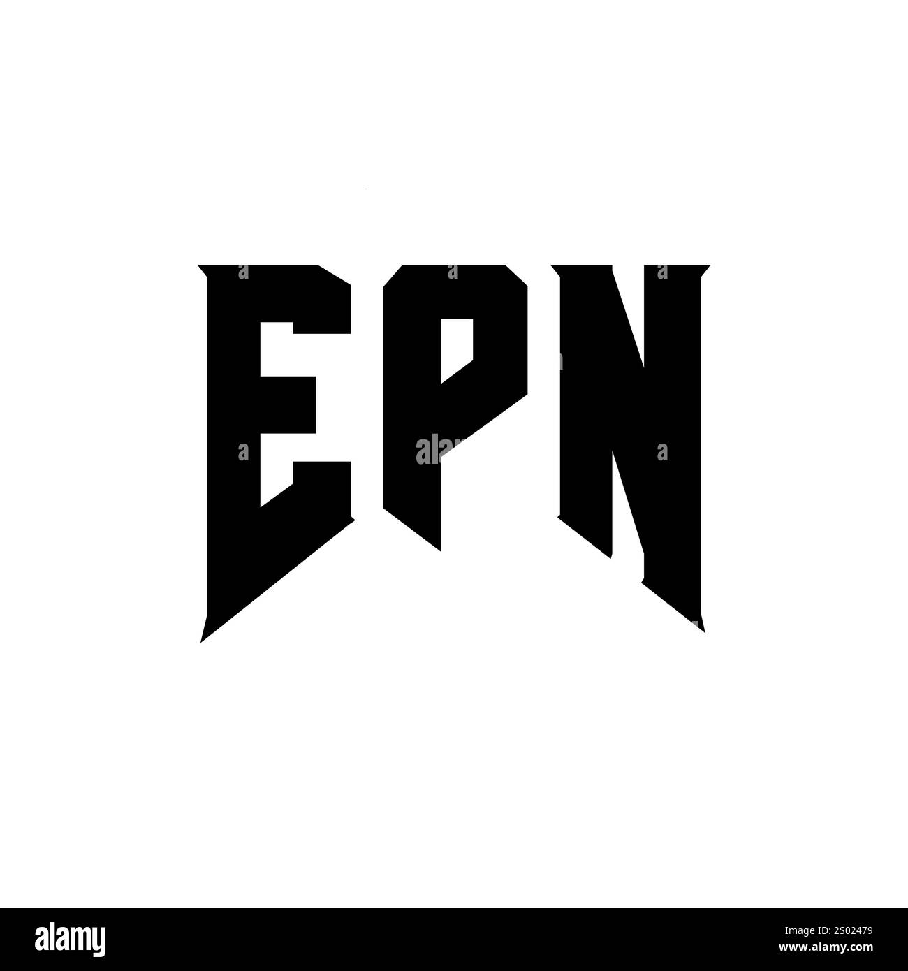 EPN letter logo design for technology company. EPN logo design black ...