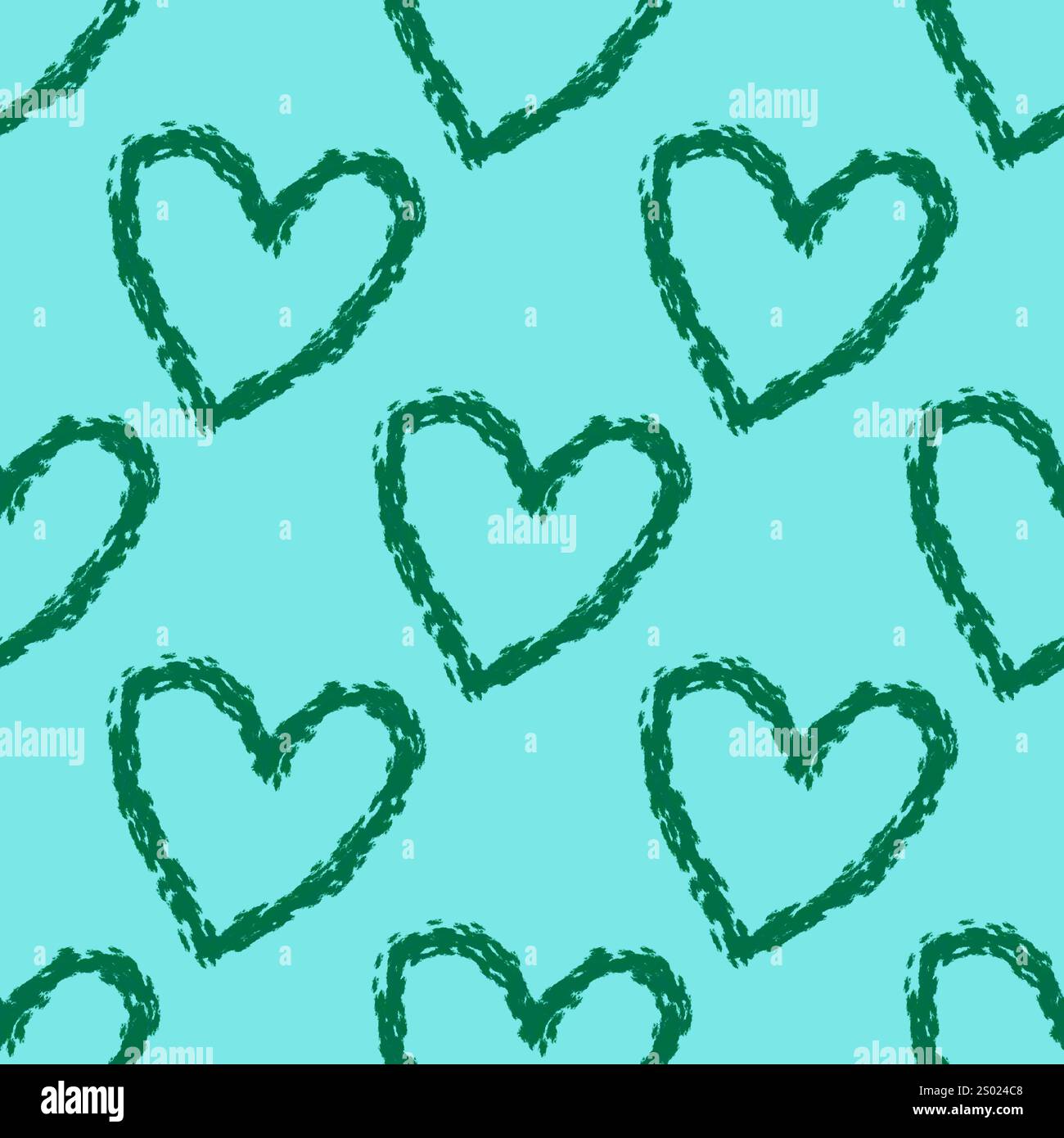 Valentine love hearts seamless 14 February pattern for wrapping paper ...