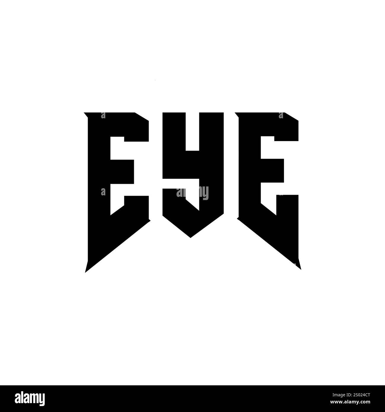 EYE letter logo design for technology company. EYE logo design black ...