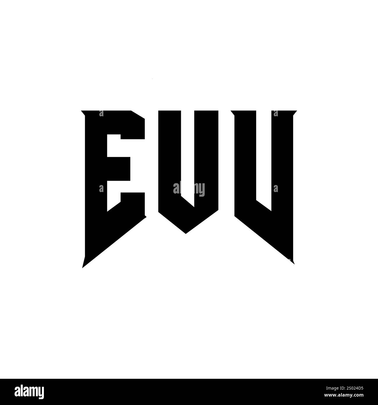 EUV letter logo design for technology company. EUV logo design black ...