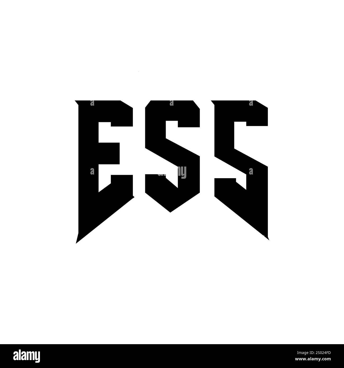 ESS letter logo design for technology company. ESS logo design black ...