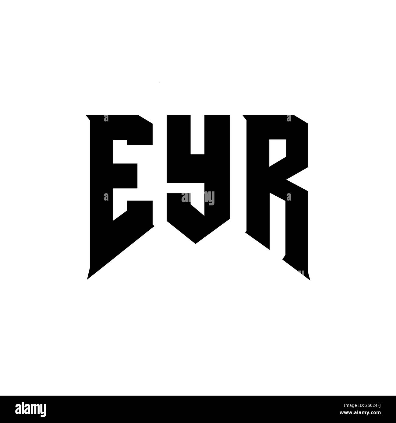 EYR letter logo design for technology company. EYR logo design black ...