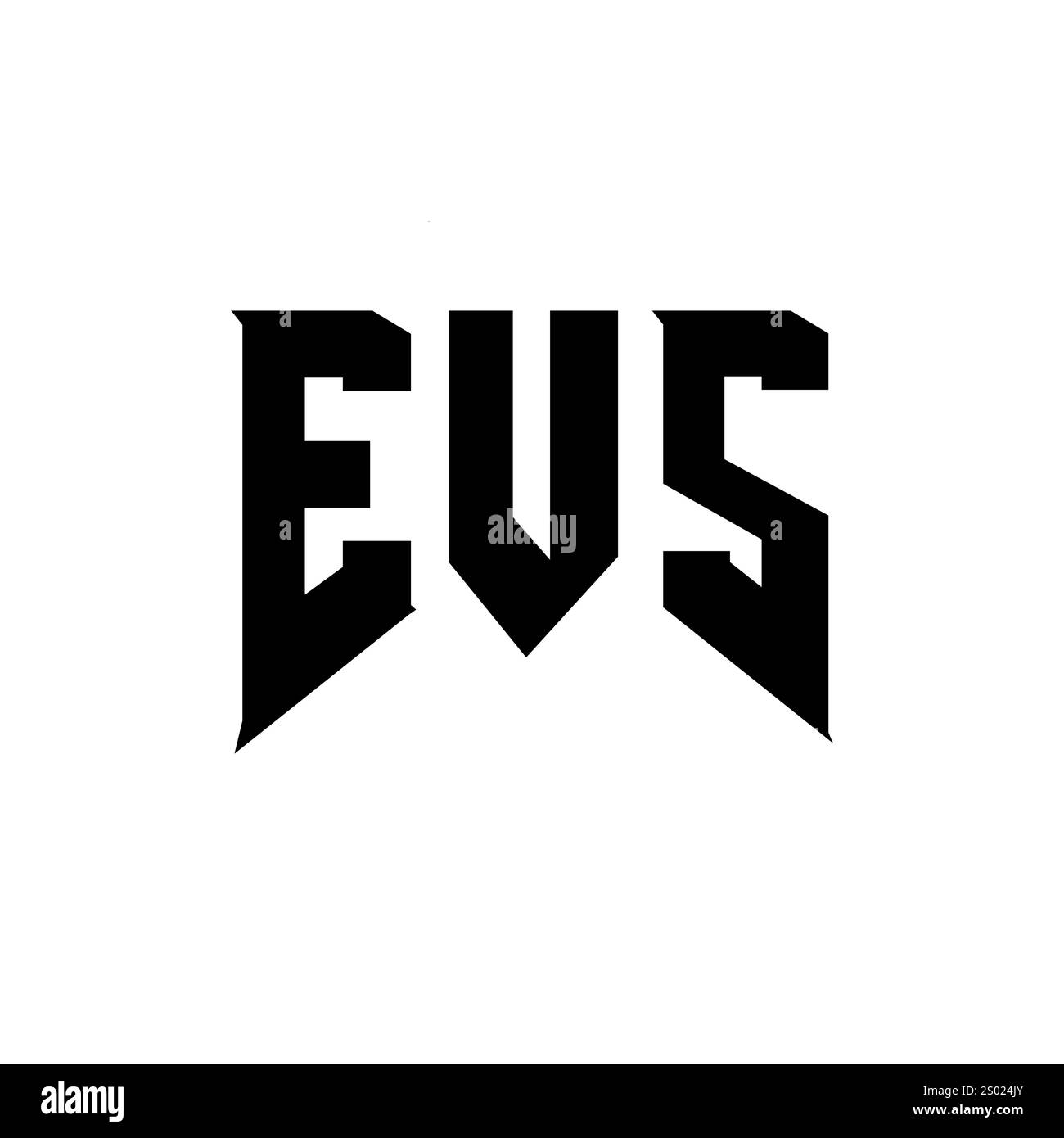 EVS letter logo design for technology company. EVS logo design black ...