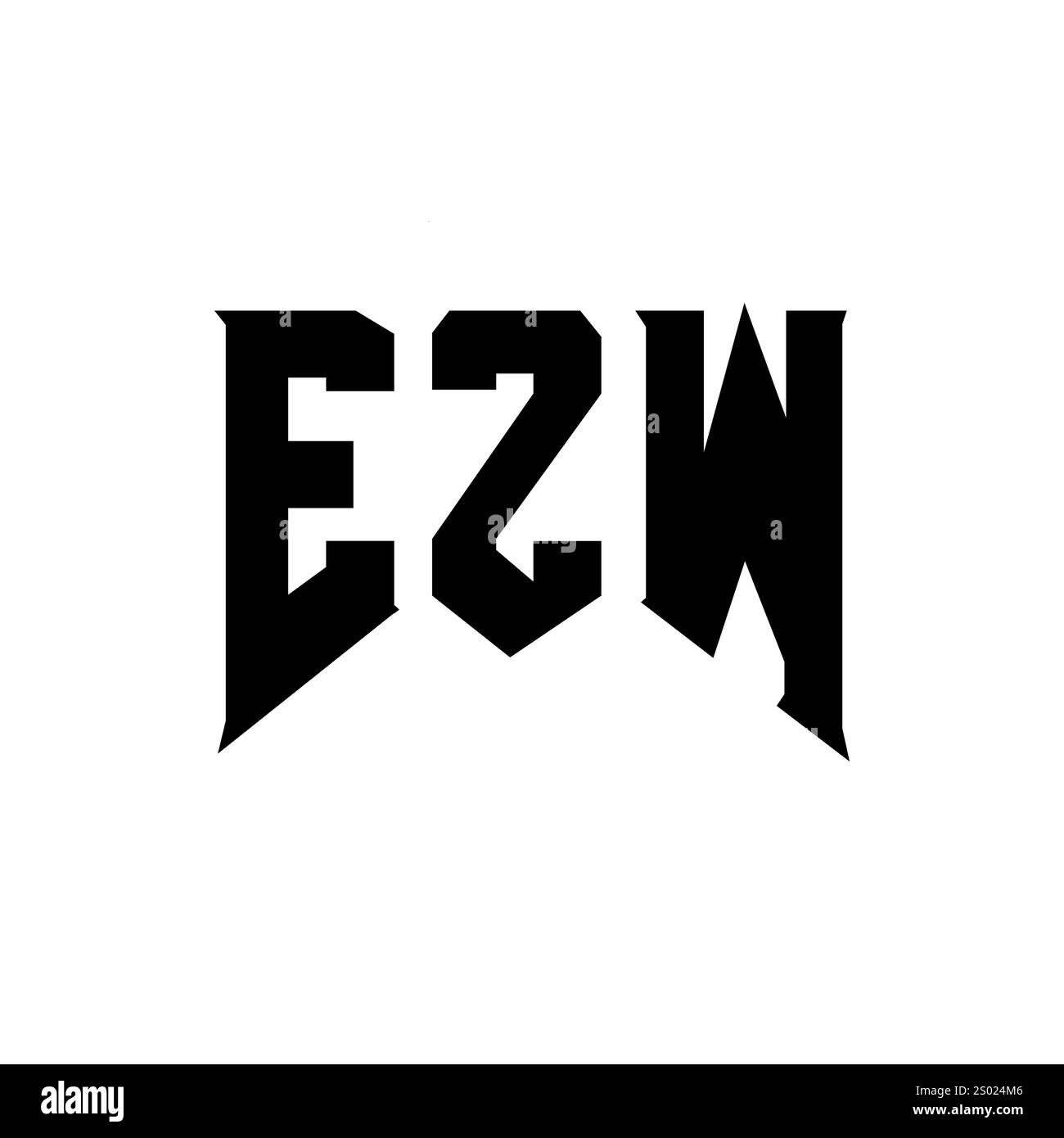 Ezw logo design hi-res stock photography and images - Alamy