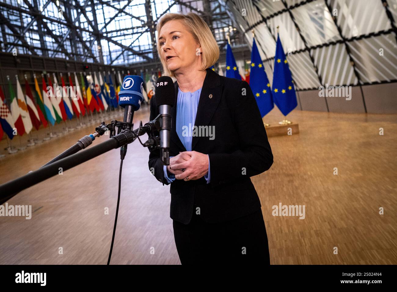 Mari Rantanen during the meeting of interior and justice ministers to ...