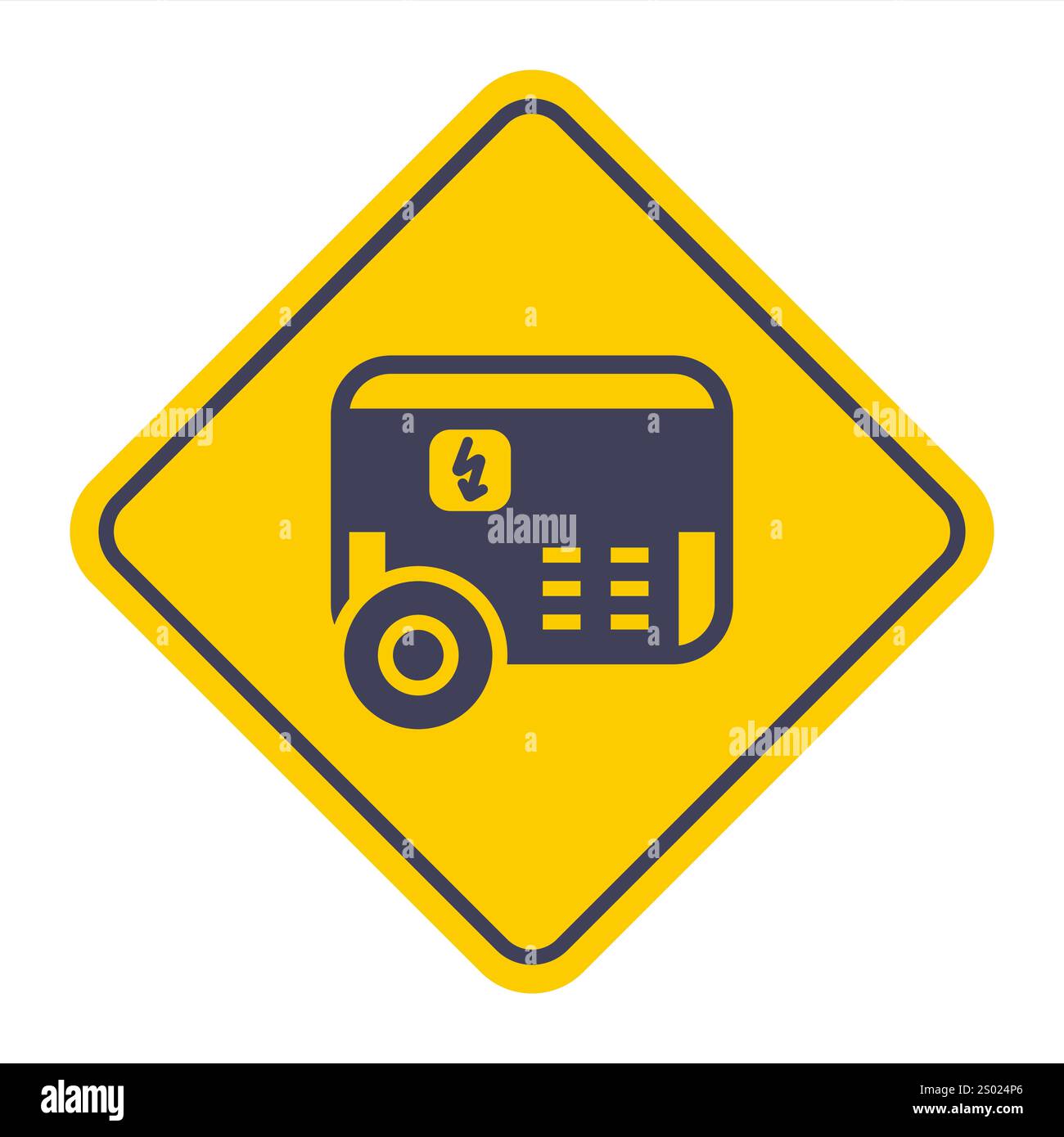 Diesel generator black icon. Automatic electricity generation Stock ...