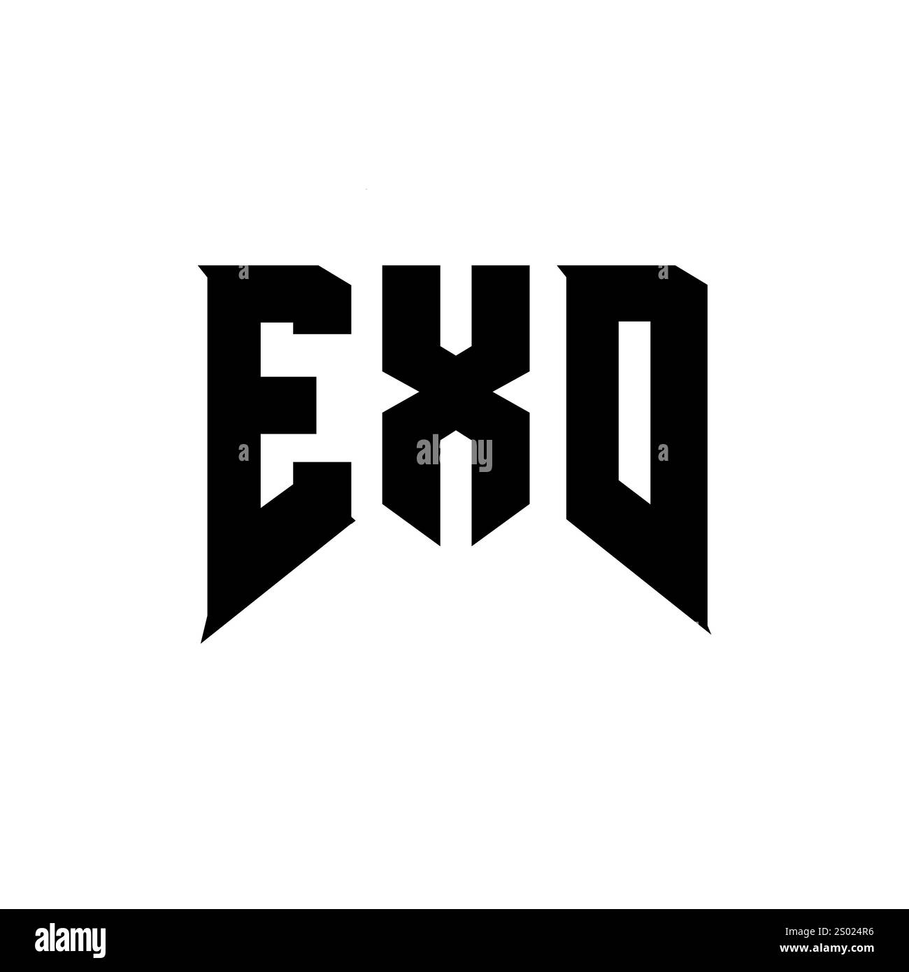 EXD letter logo design for technology company. EXD logo design black and white color combination ...
