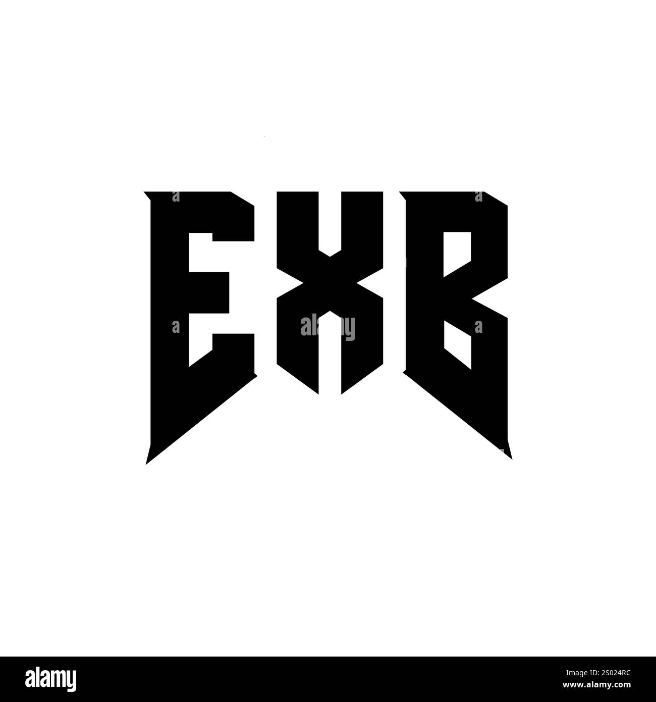 EXB letter logo design for technology company. EXB logo design black ...