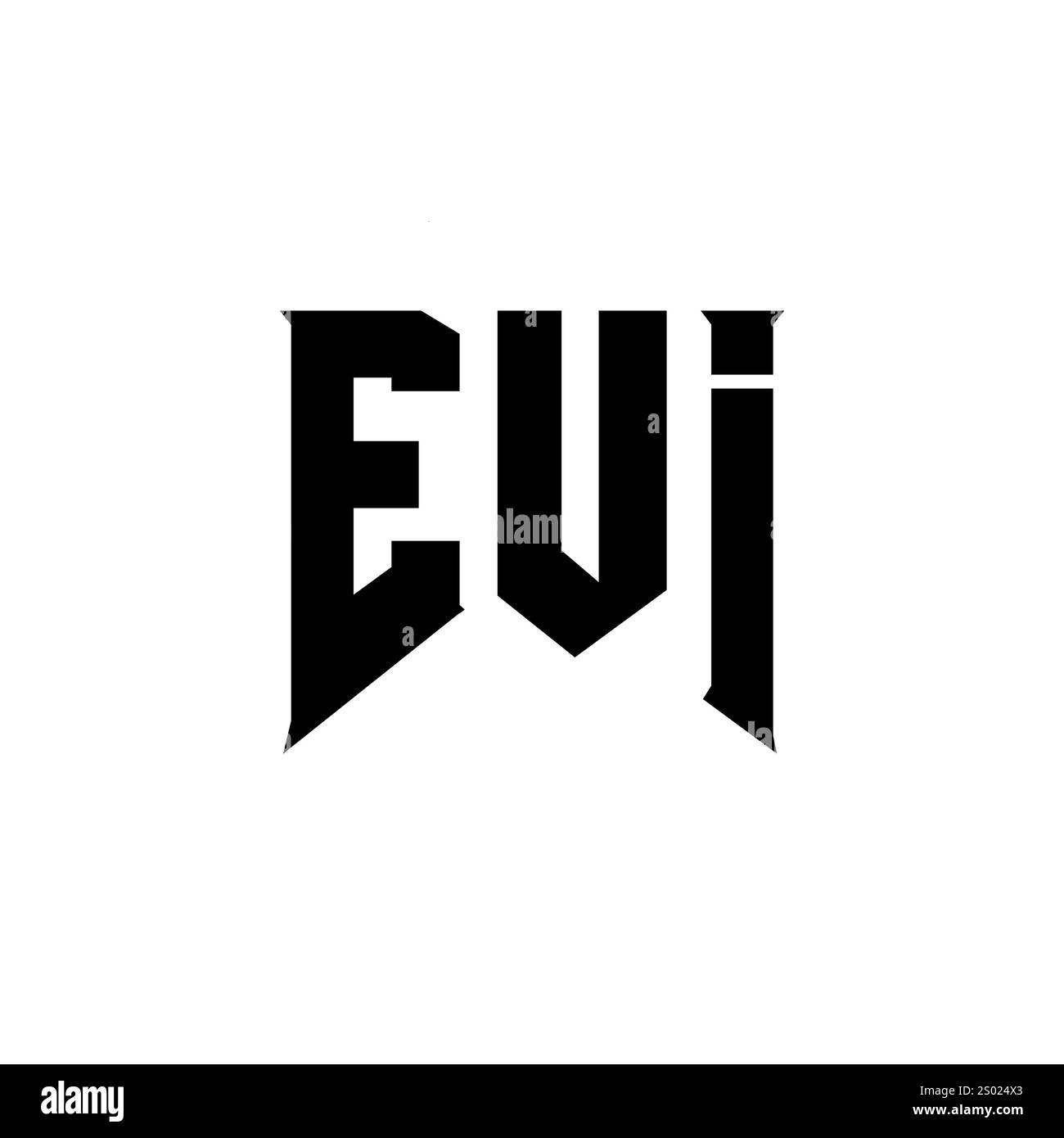 EUI letter logo design for technology company. EUI logo design black ...