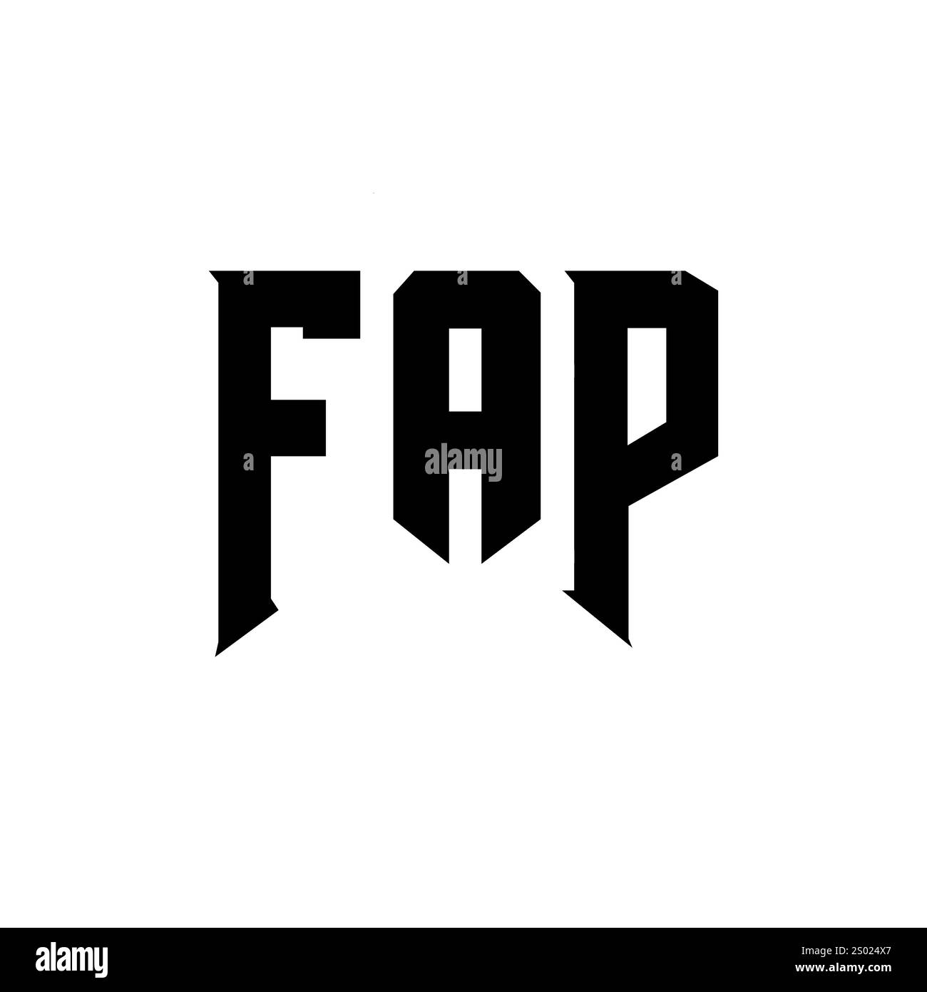 FAP letter logo design for technology company. FAP logo design black ...