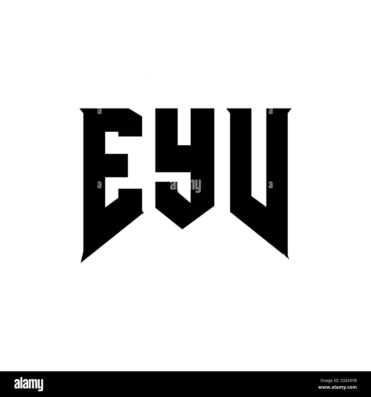 EYV letter logo design for technology company. EYV logo design black ...