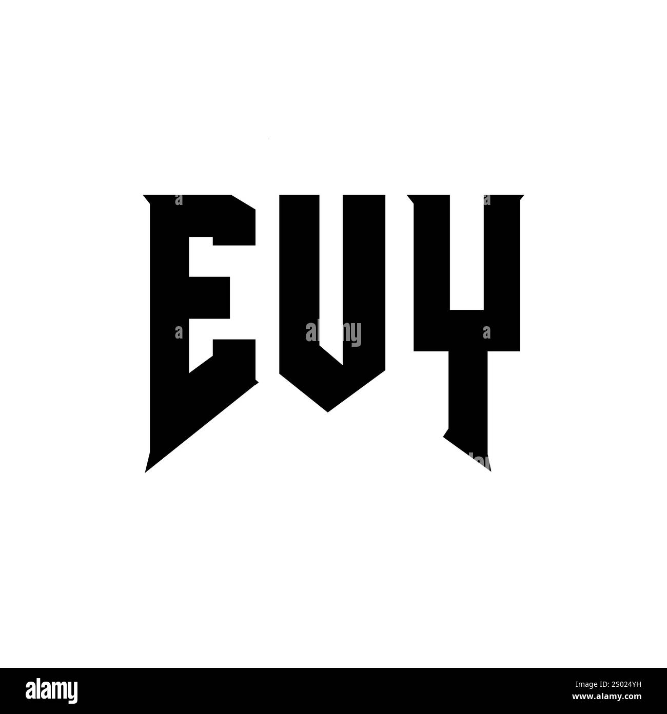 EUY letter logo design for technology company. EUY logo design black ...