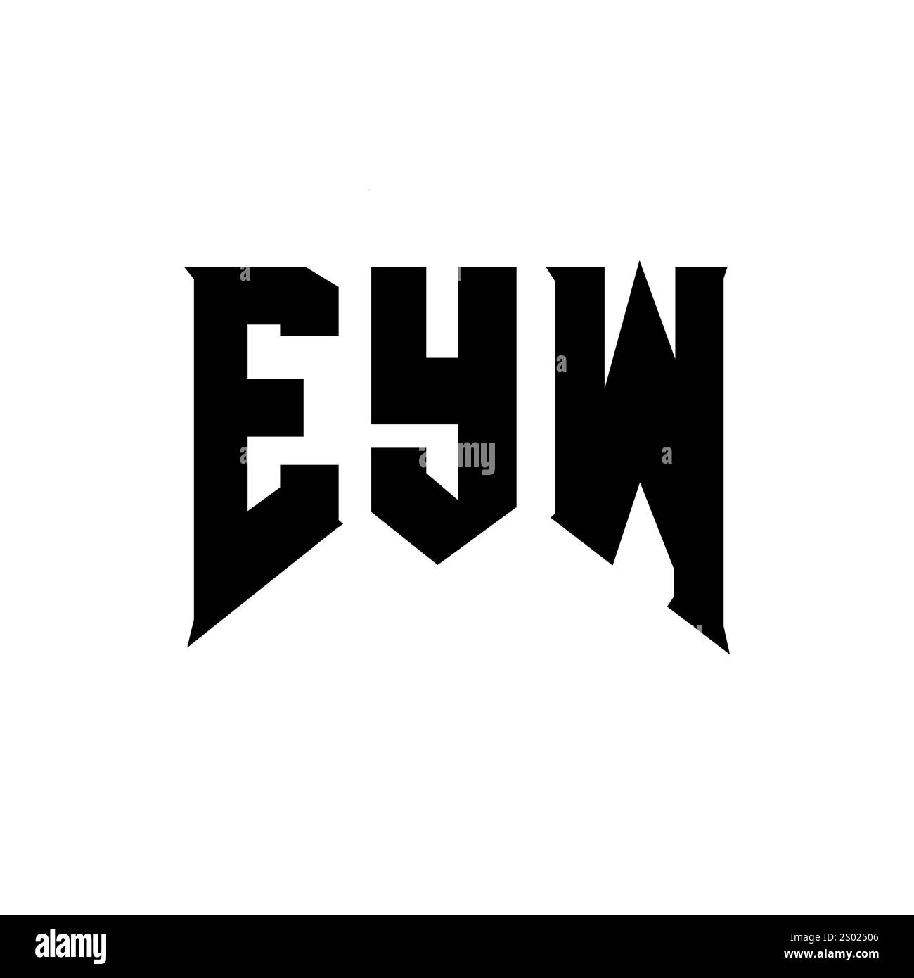 EYW letter logo design for technology company. EYW logo design black ...