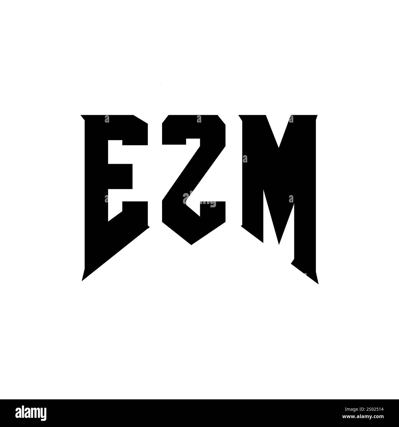 EZM letter logo design for technology company. EZM logo design black ...