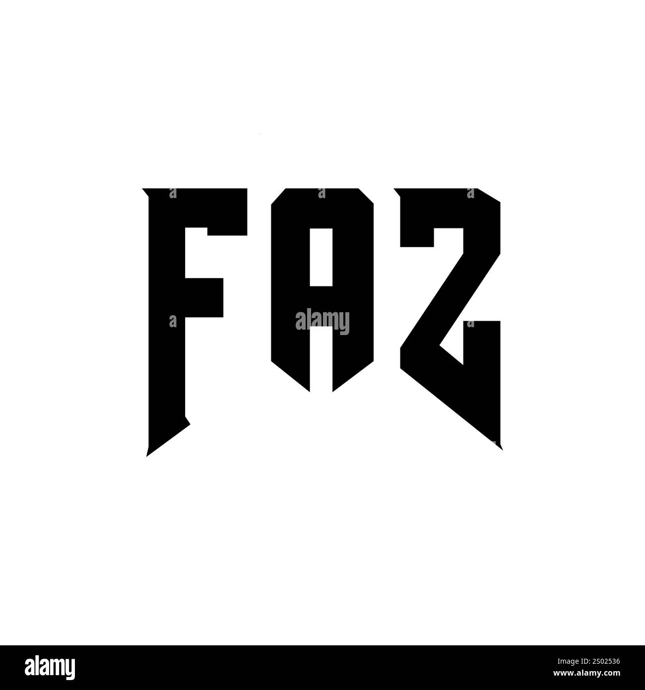 FAZ letter logo design for technology company. FAZ logo design black ...