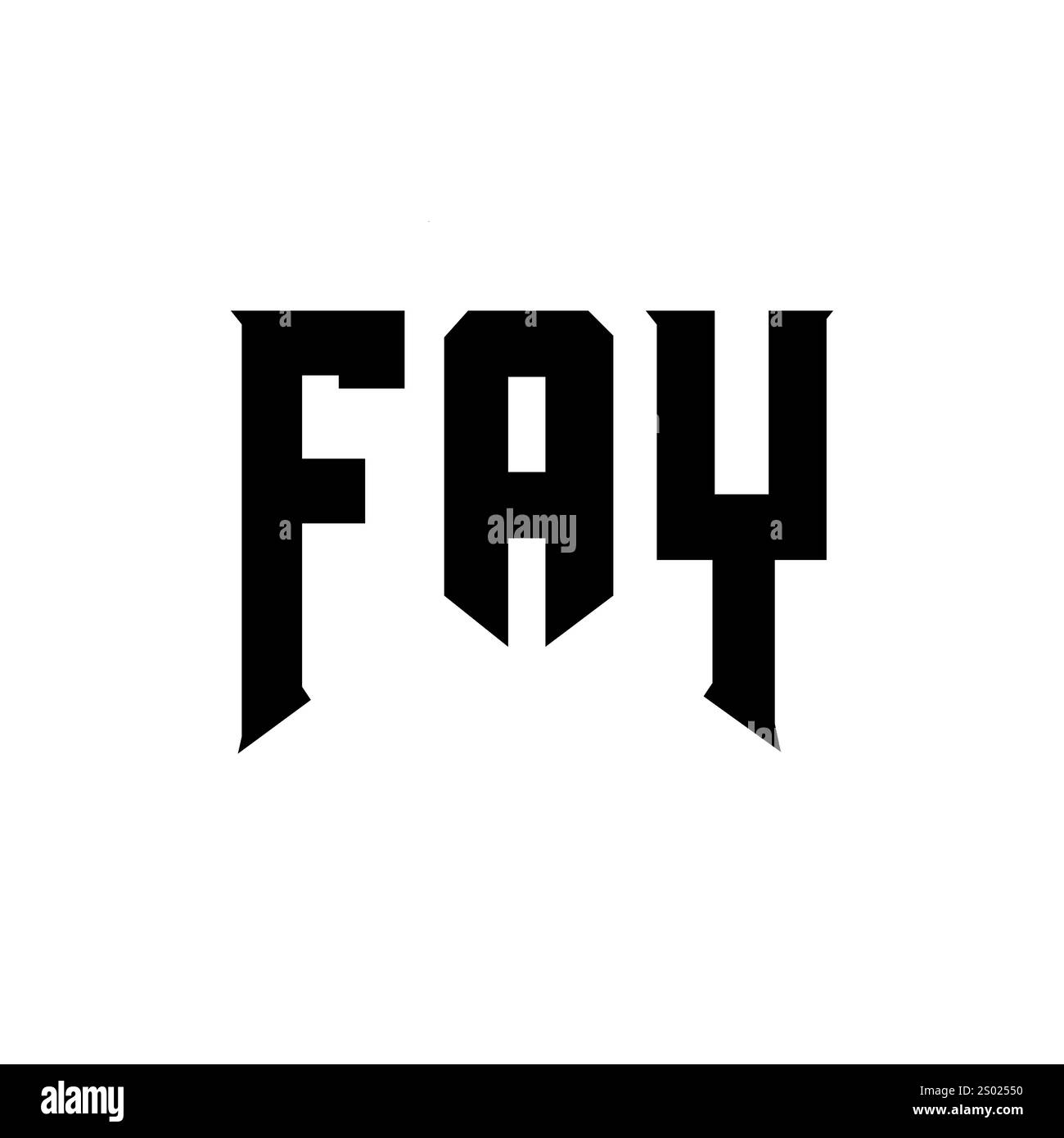 FAY letter logo design for technology company. FAY logo design black ...