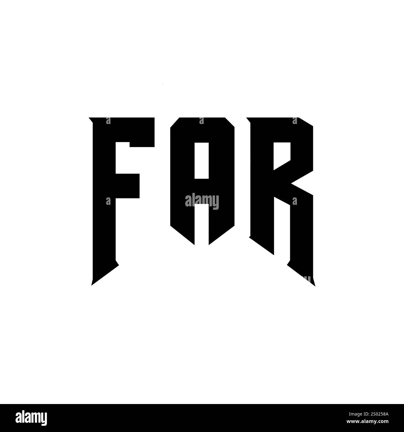 FAR letter logo design for technology company. FAR logo design black ...