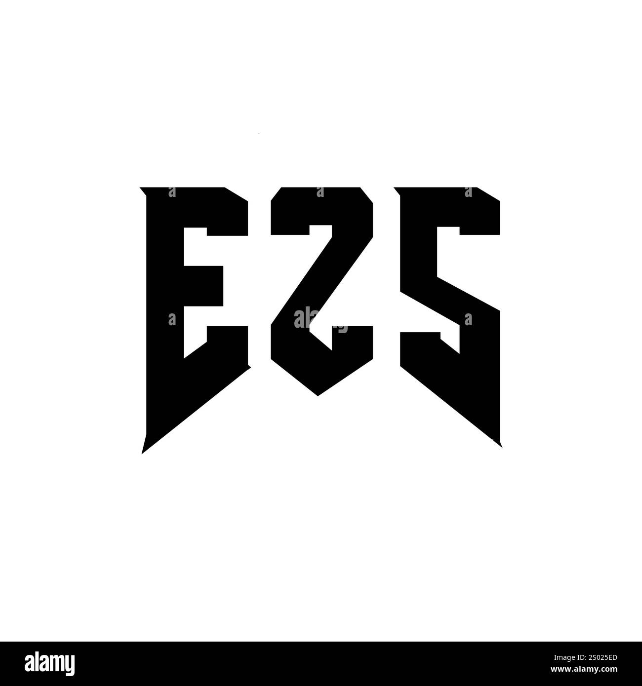 EZS letter logo design for technology company. EZS logo design black ...