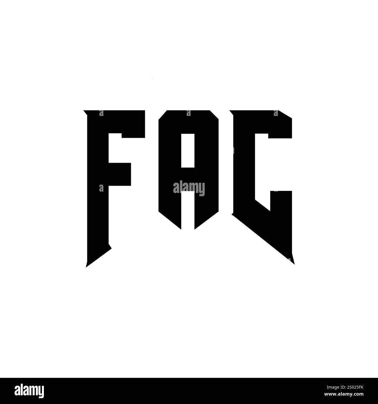 FAC letter logo design for technology company. FAC logo design black ...