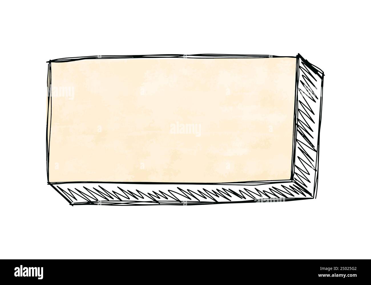 Watercolor doodle frame, vector illustration Stock Vector Image & Art ...