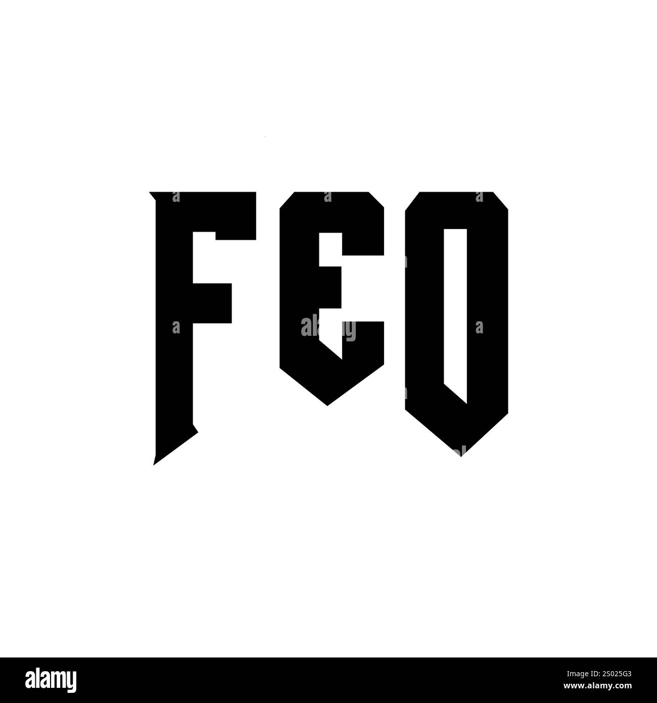FEO letter logo design for technology company. FEO logo design black ...