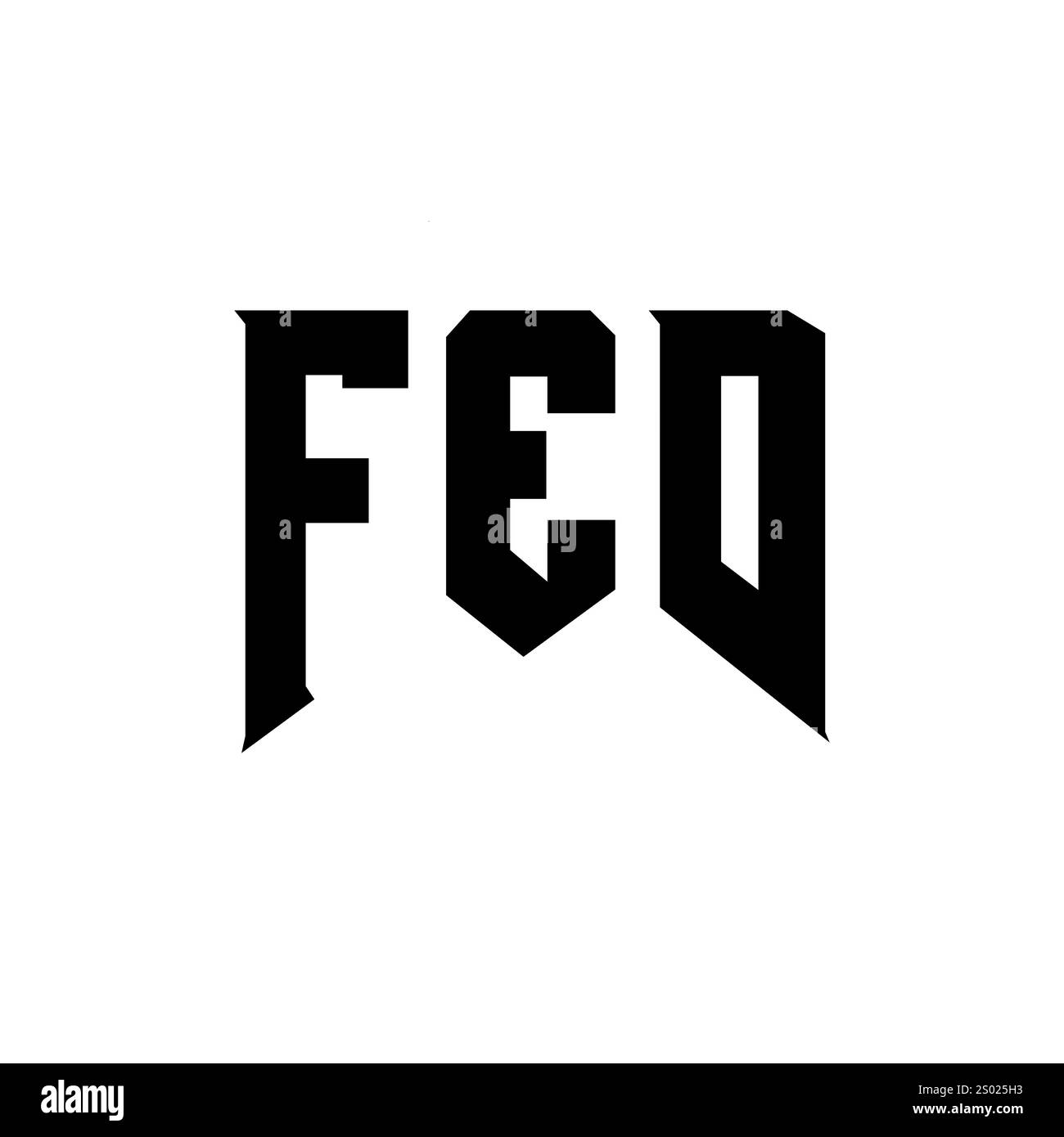 Fed logo design Black and White Stock Photos & Images - Alamy