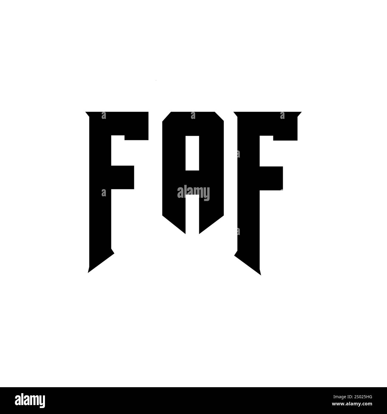 FAF letter logo design for technology company. FAF logo design black ...