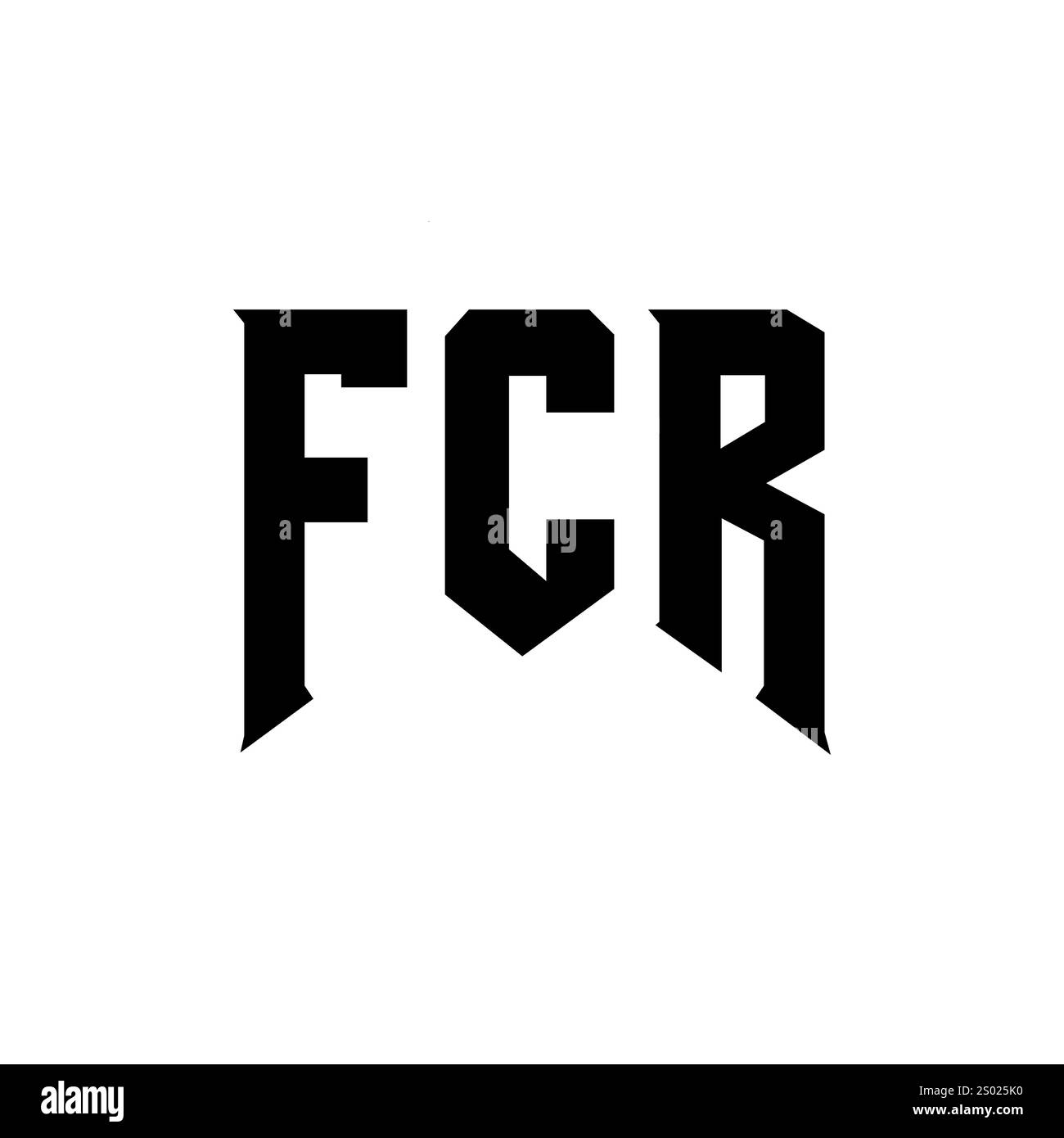 FCR letter logo design for technology company. FCR logo design black ...