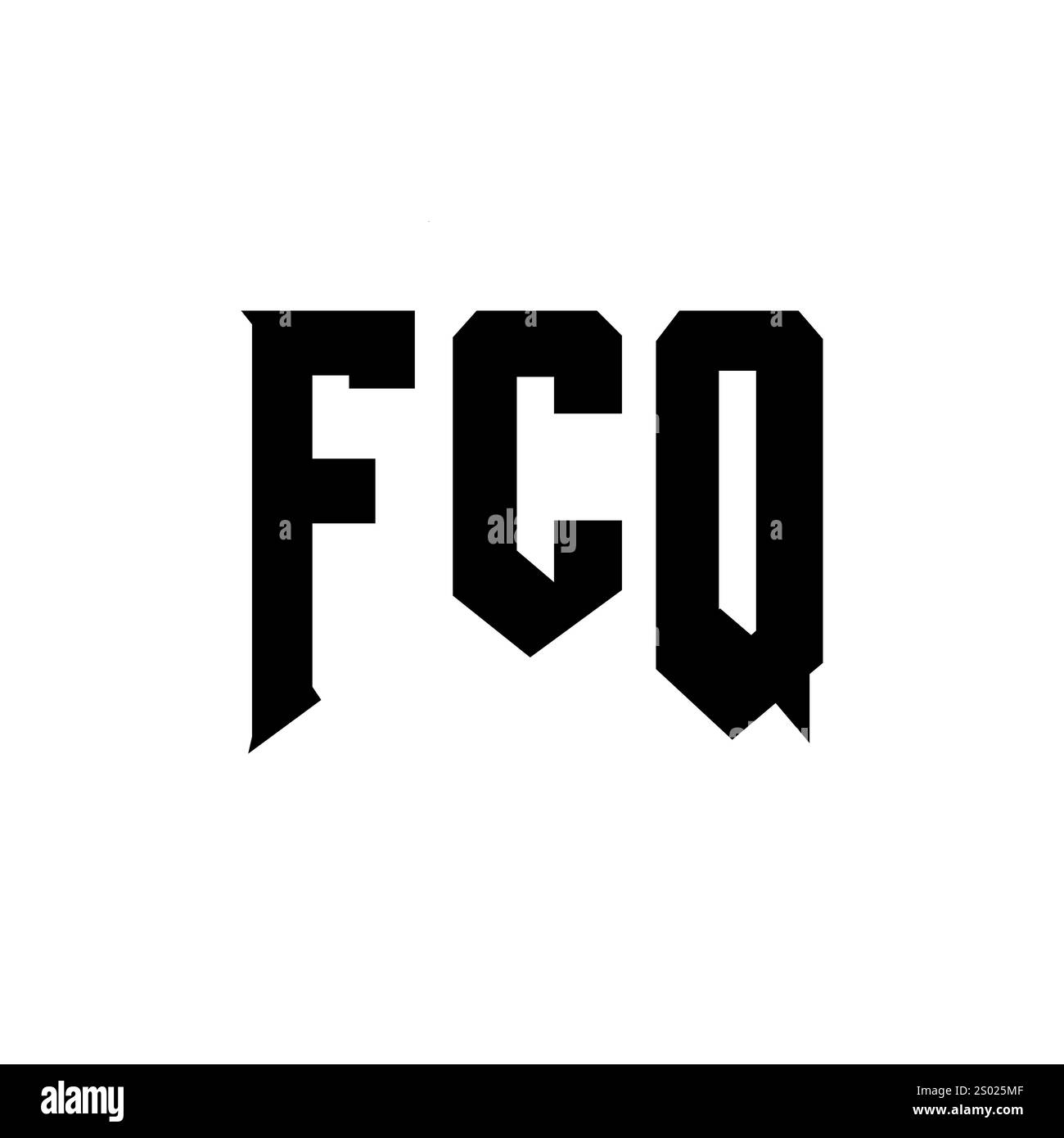 Fcq logo design Stock Vector Images - Alamy