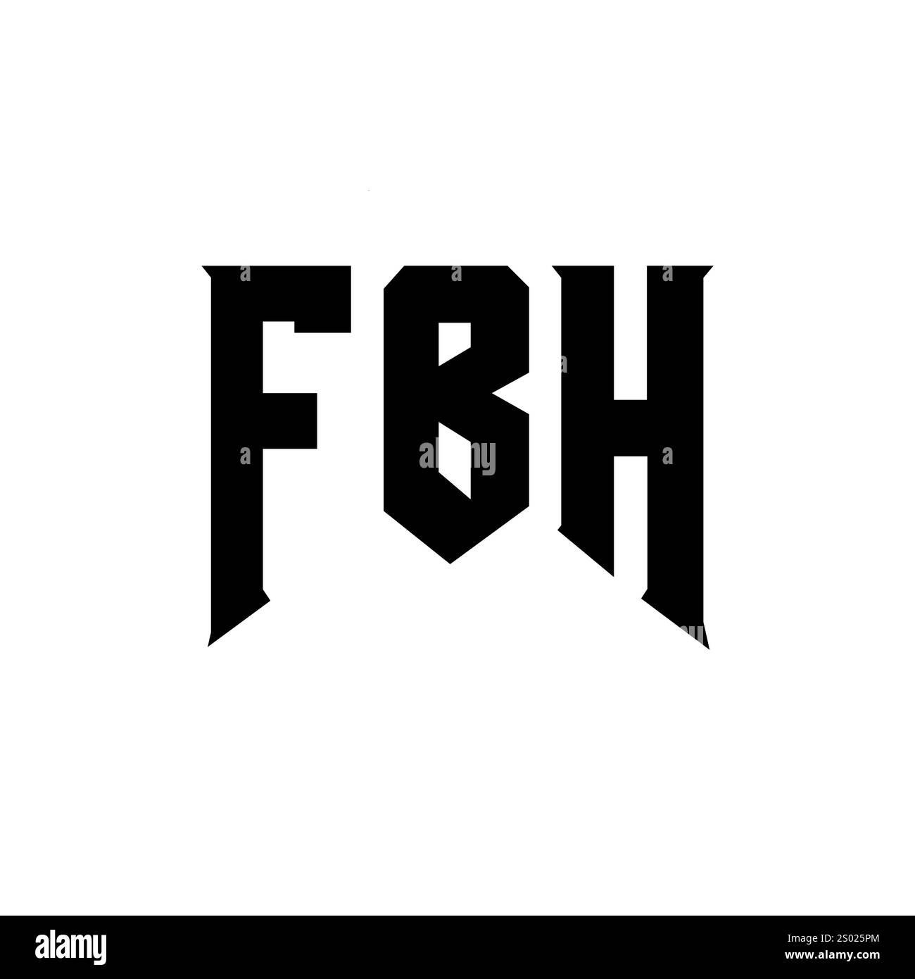 FBH letter logo design for technology company. FBH logo design black ...