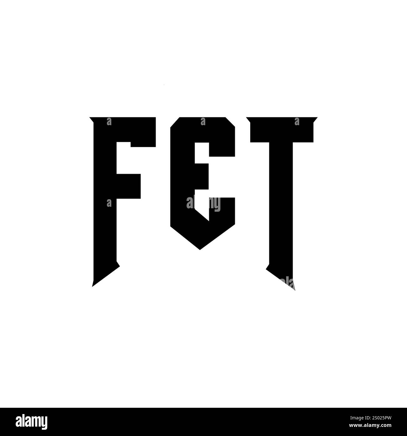 FET letter logo design for technology company. FET logo design black ...