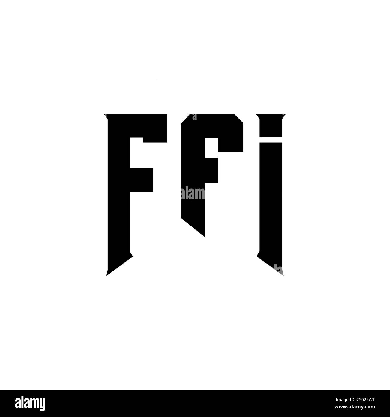 FFI letter logo design for technology company. FFI logo design black ...